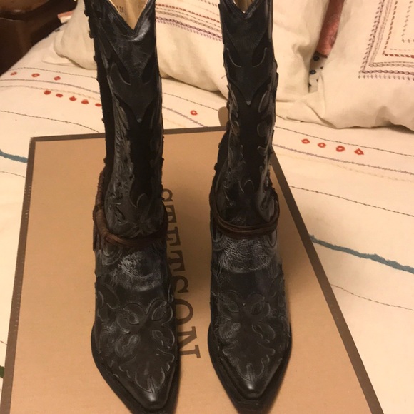 Stetson | Shoes | Nwt Stetson Ande Boot Sz 7 Black 2 Heel | Poshmark